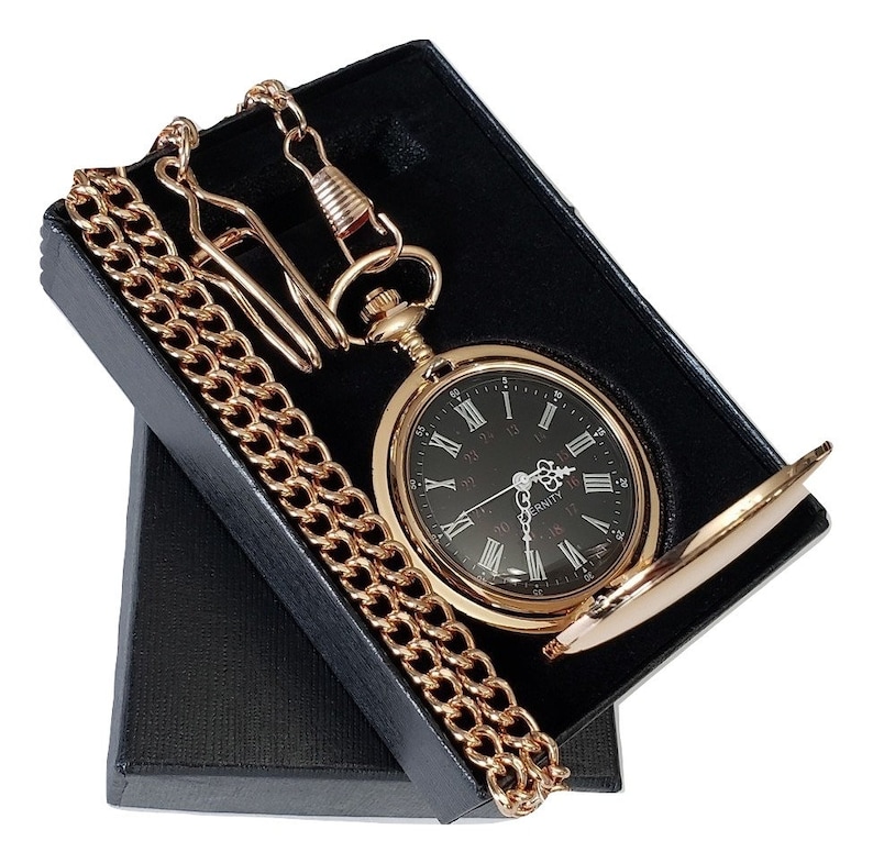 7 Engraved pocket watches Gold Polished Vintage personalized | Etsy