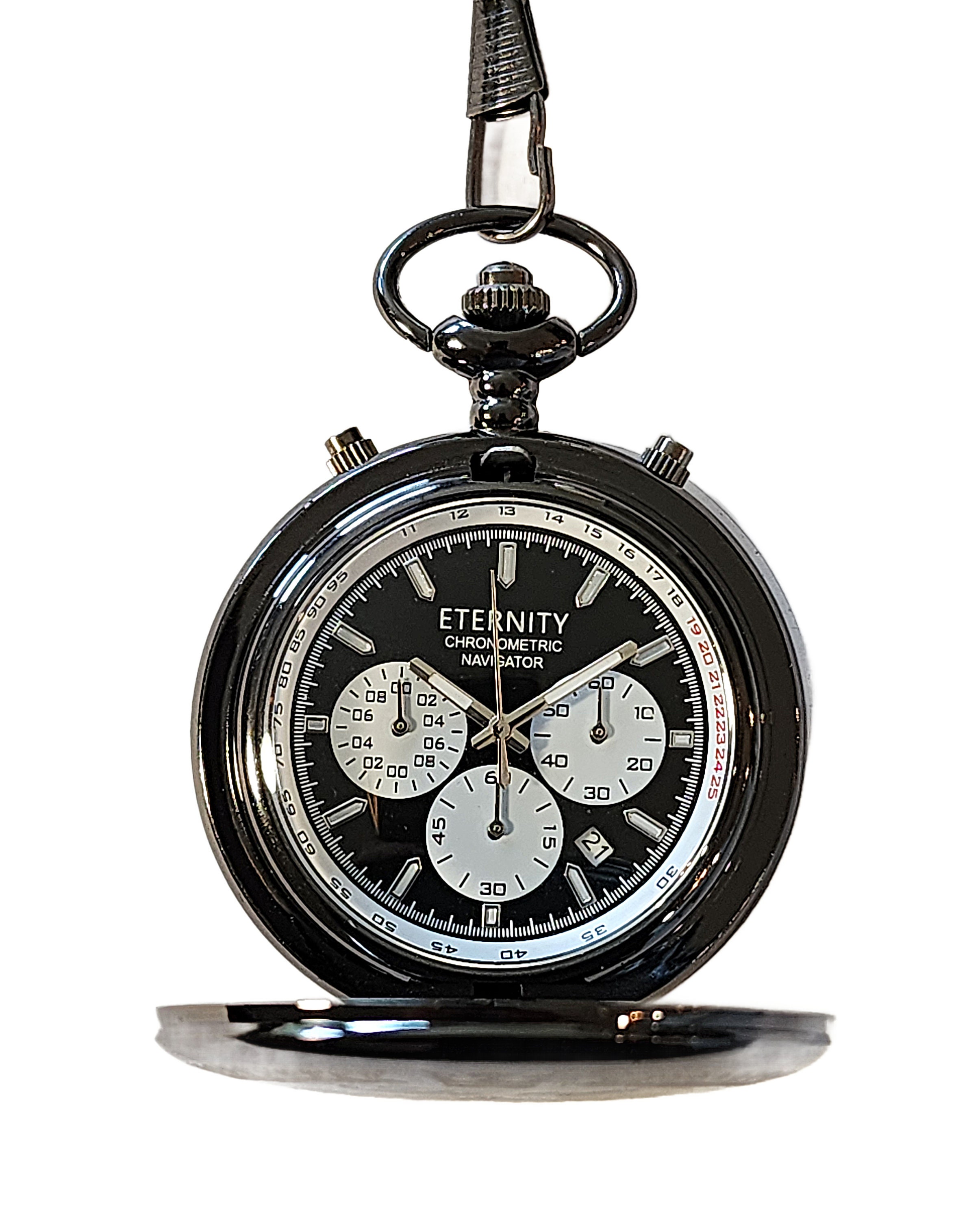 Eternity Chronometric Navigator Pocket Watch, Engraved Gifts for Him ...