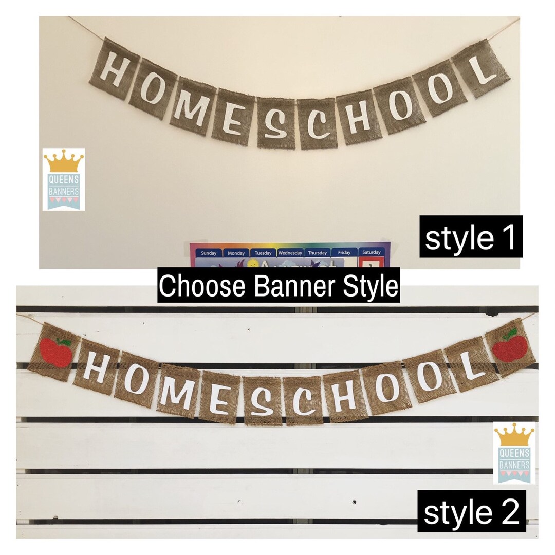 Homeschool Banner, Classroom Banner, Teacher Banner, Homeschool Decor ...