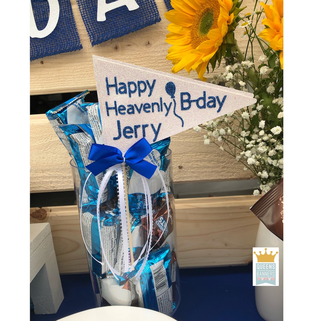 Happy Heavenly Birthday Flag, Happy Heavenly Birthday, Heavenly ...