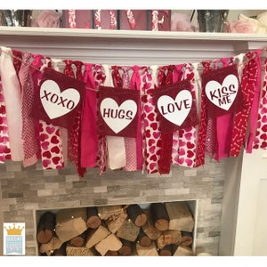 Valentines Day Banner, Love Banner, Xo Xo Banner, Wedding Banner, Vday ...