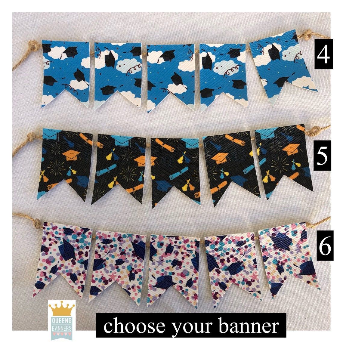 Graduation Banner Graduation Mini Banner Graduation Cake | Etsy