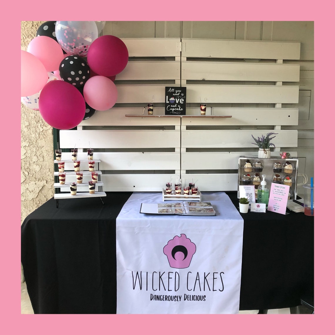 Backdrop, Table Top Backdrop, Pop up Shop Display, Sweets Table Display ...