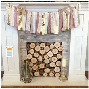 Mothers Day Garland, Mothers Day Decor, Pink and Gold Garland, Pink and ...