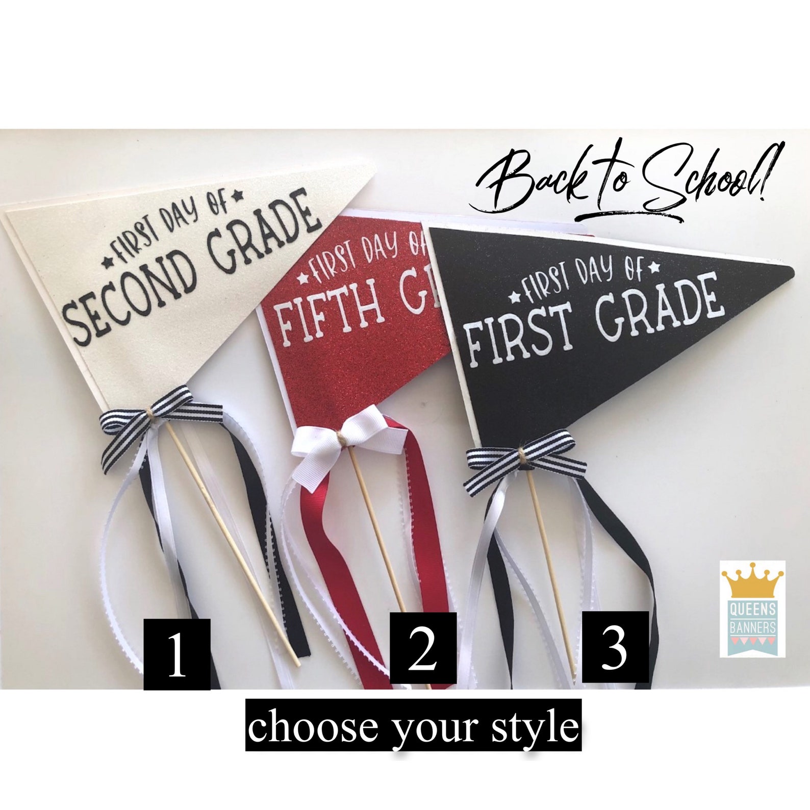 Back to School Flag First Day of School Flag Back to School - Etsy