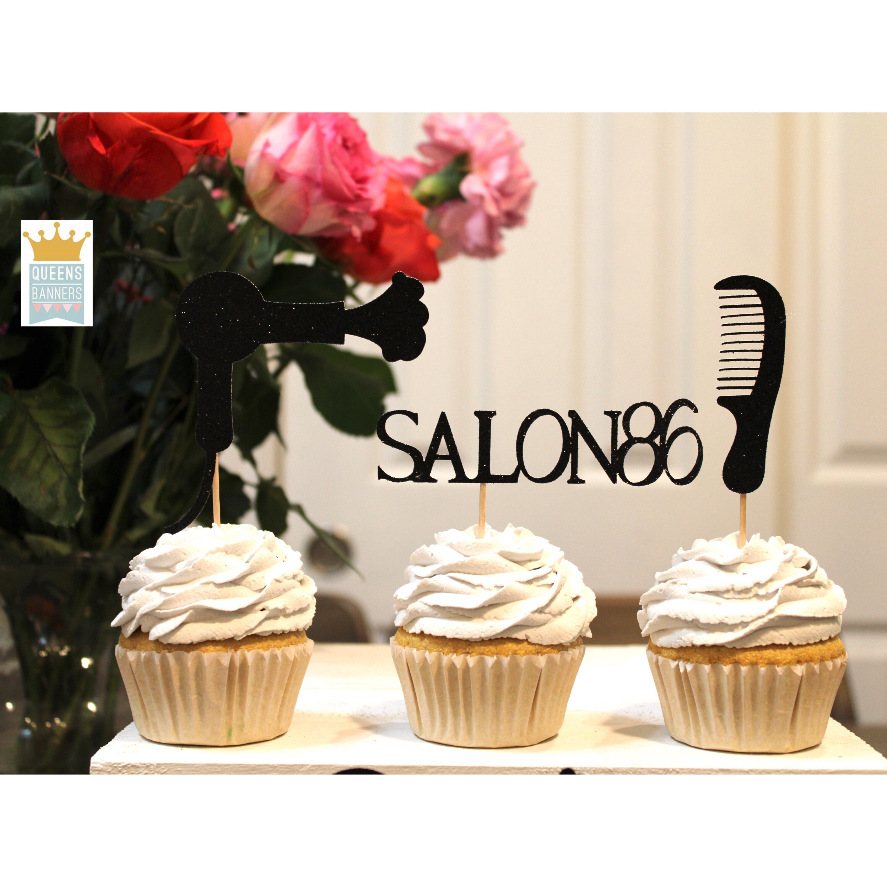 Hairstylist cupcake topper Hairstylist gift Salon | Etsy