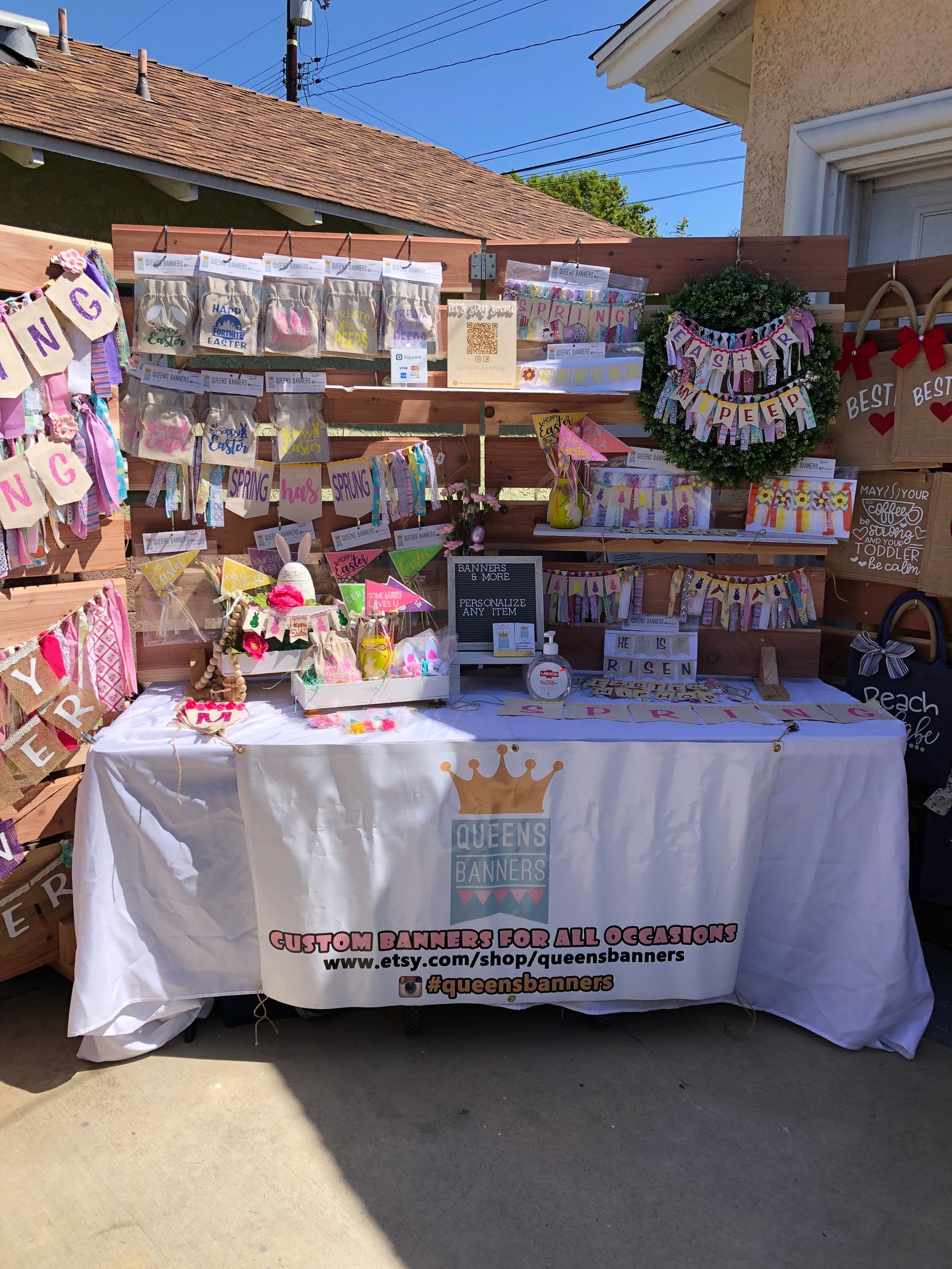 Backdrop Table Top Backdrop Pop up Shop Display Sweets - Etsy