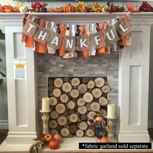 Thankful Banner, Thanksgiving Banner, Holiday Banner, Fall Mantel Decor ...