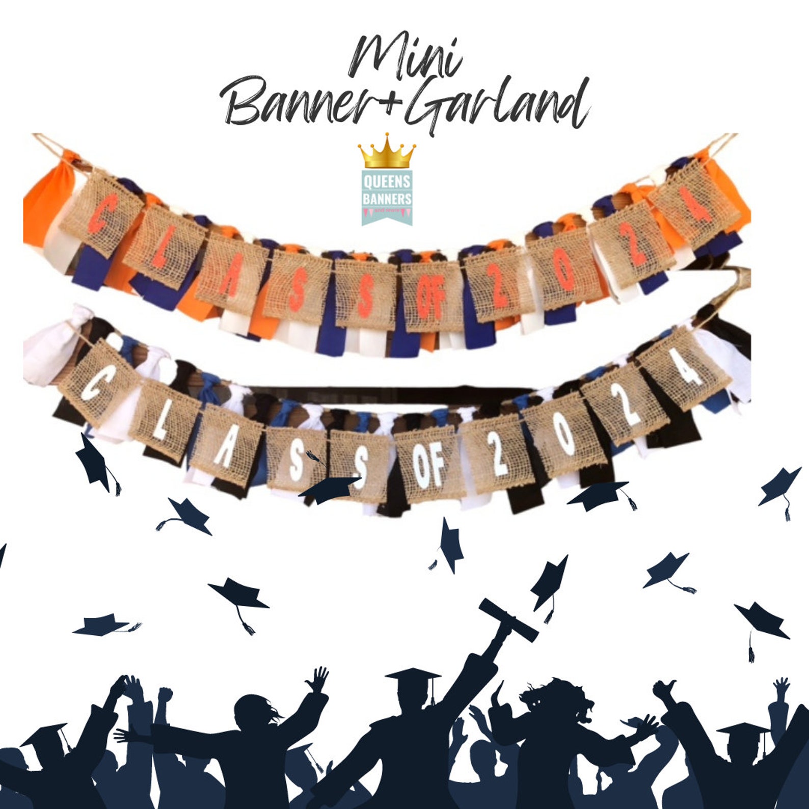 Class of 2024 Mini Banner, Class of 2024 Banner, Class of 2024 Party ...