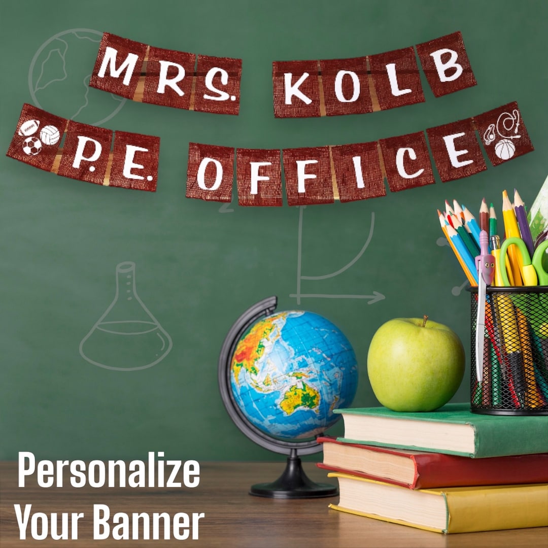 Pe Teacher Banner, Physical Education Teacher Banner, Classroom Banner ...