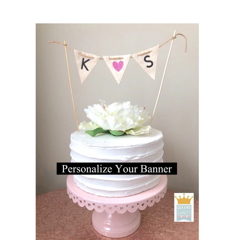 Cake Bunting Personalized Cake Topper Cake Topper Cake - Etsy