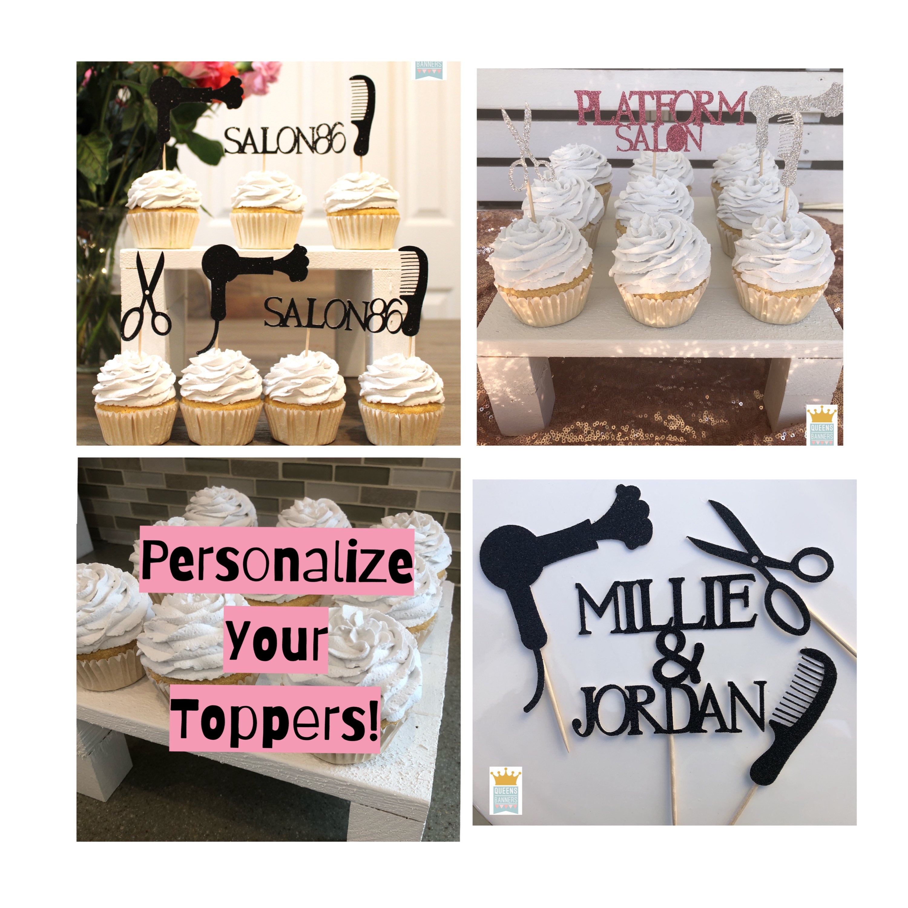 Hairstylist Cupcake Topper Hairstylist Gift Salon | Etsy