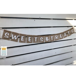 Sweets & Treats Banner, Sweets Banner, Sweets Table Banner, Sweets ...