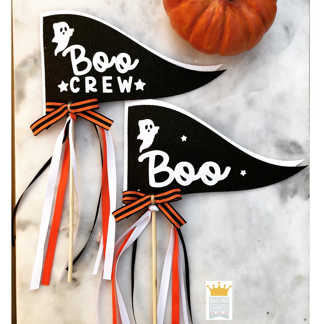 Halloween Flag Halloween Tiered Tray Halloween Mini Flag - Etsy