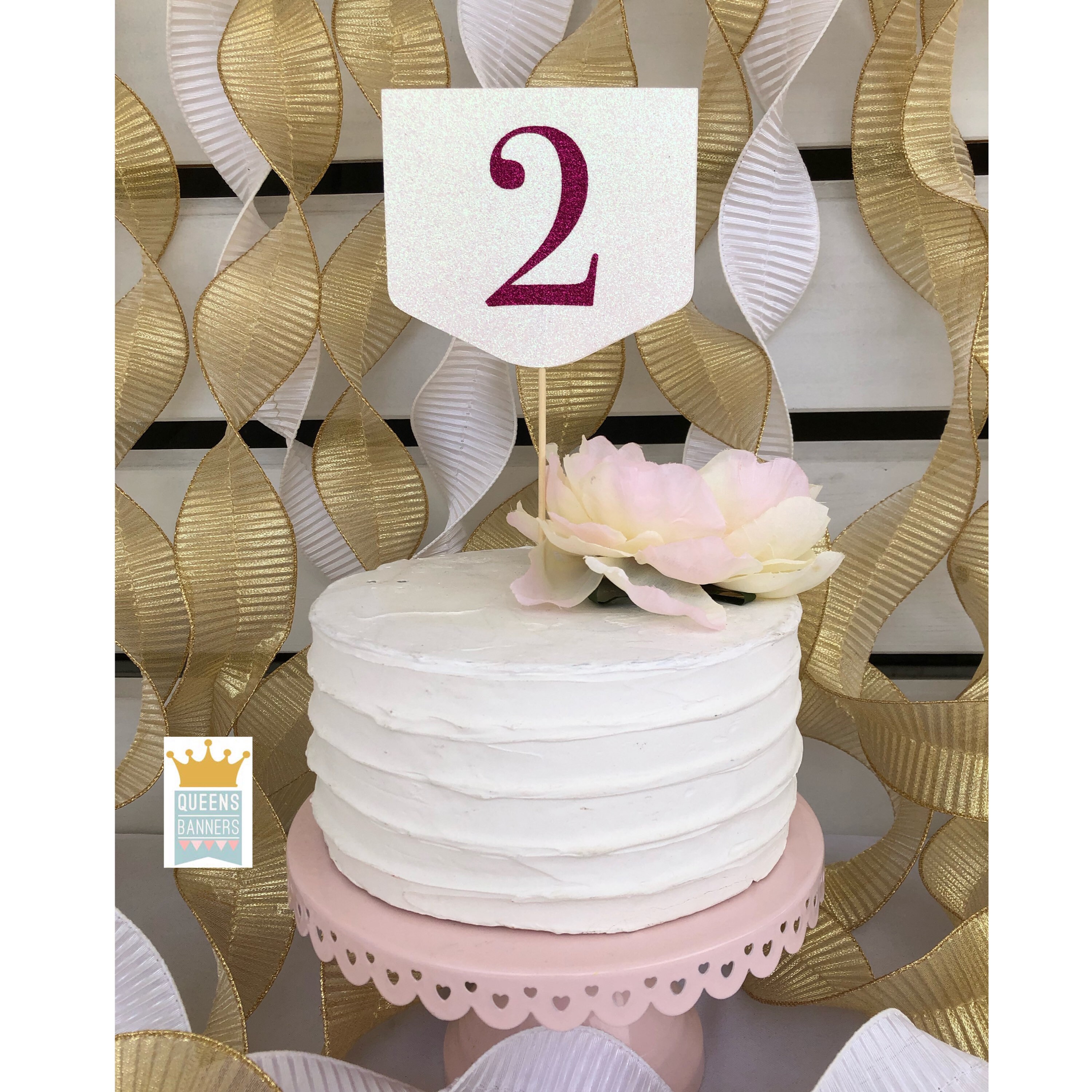 Birthday Cake Topper Birthday Flag Number Flag Cake Smash - Etsy