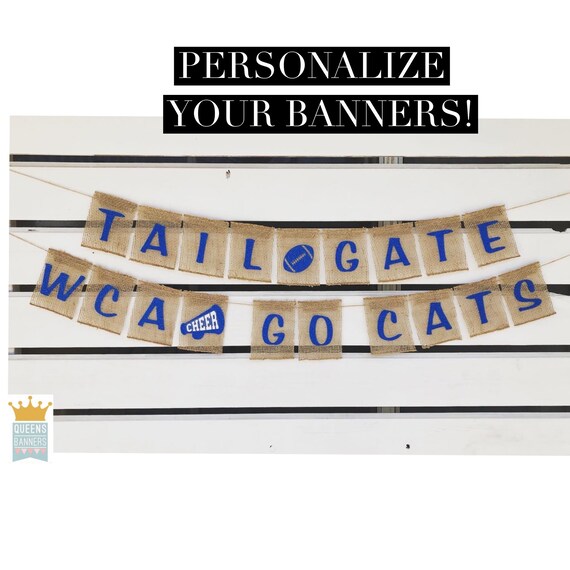 Football Banner Cheerleading Banner Tailgate Banner Cheer - Etsy