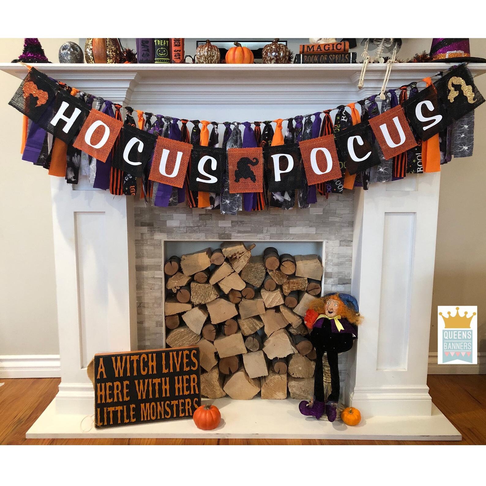 Hocus Pocus Banner Halloween Banner Hocus Pocus Halloween | Etsy