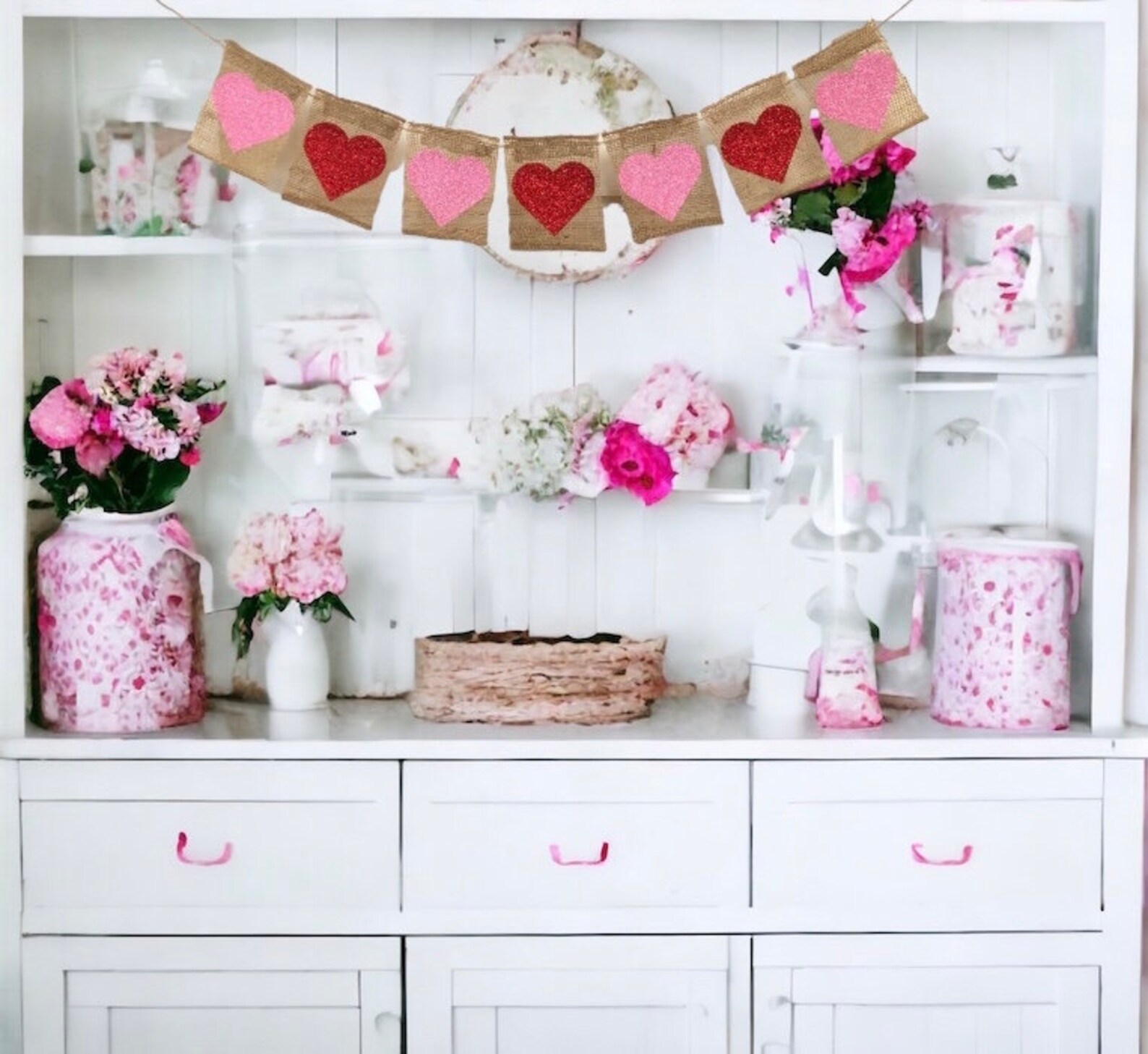 Valentines Day Banner, Heart Banner, Xo Xo Banner, Wedding Banner, Vday ...