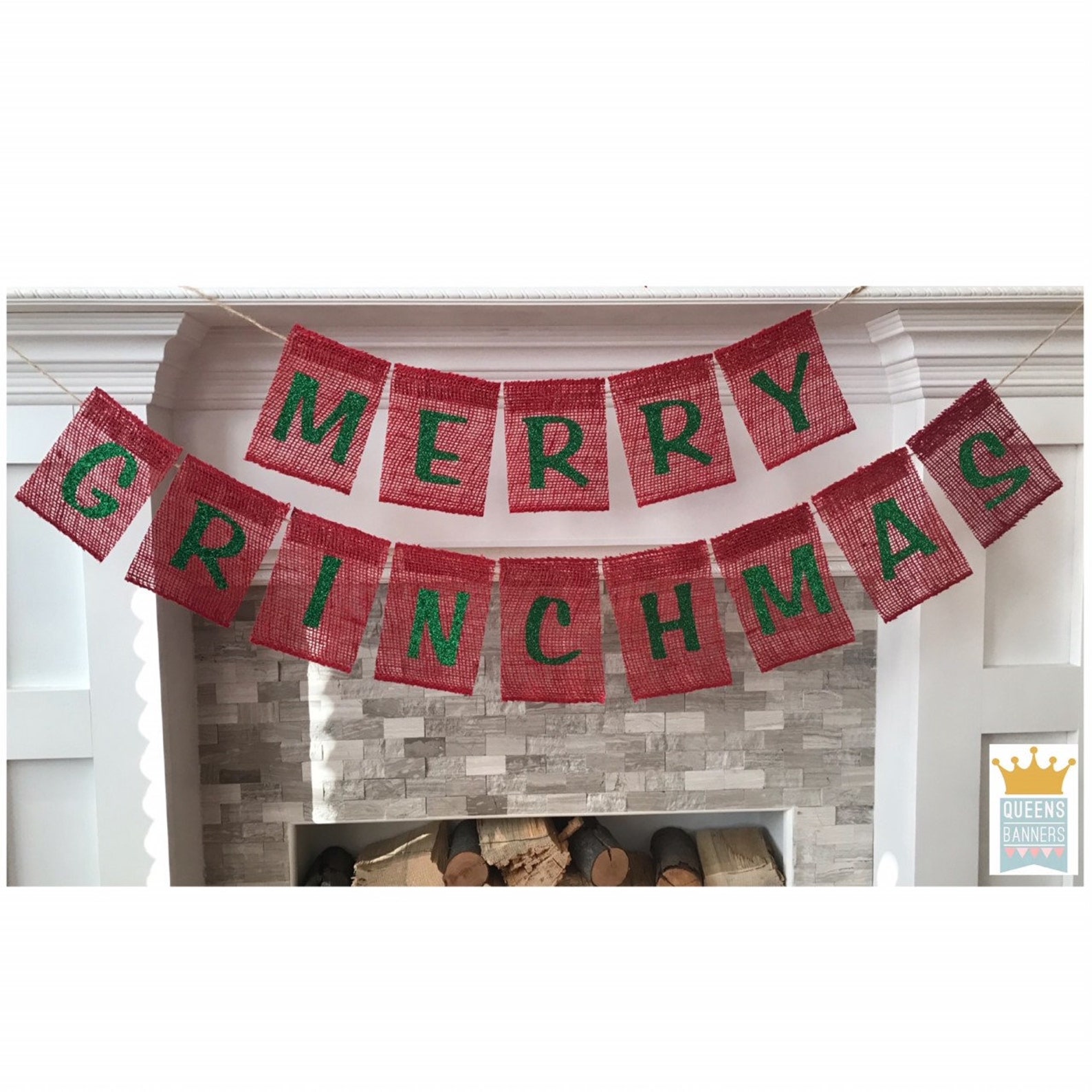 Merry Grinchmas, Grinchmas Party, Christmas Banner, Holiday Banner ...