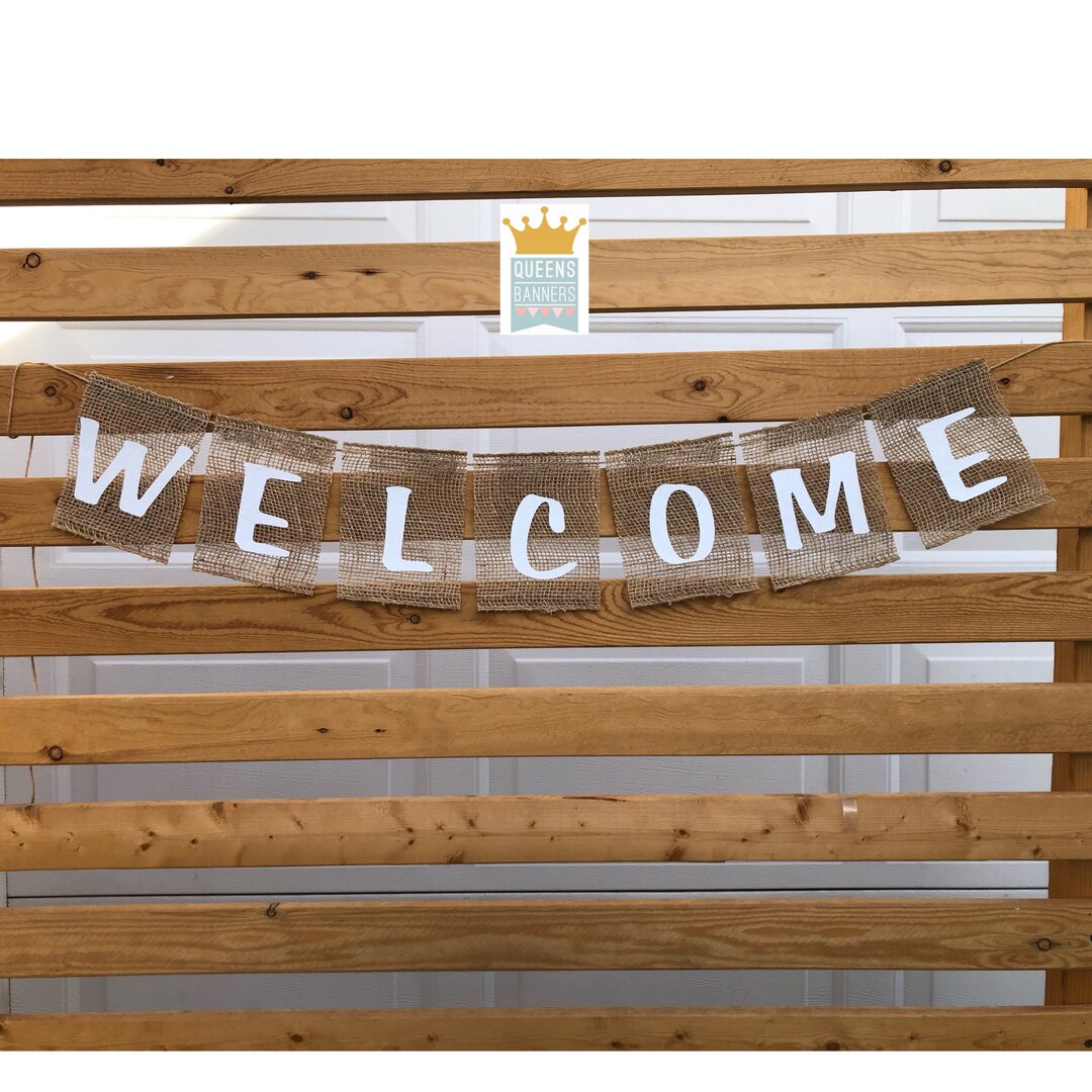 Welcome Banner, Welcome Sign, Welcome Decor - Etsy