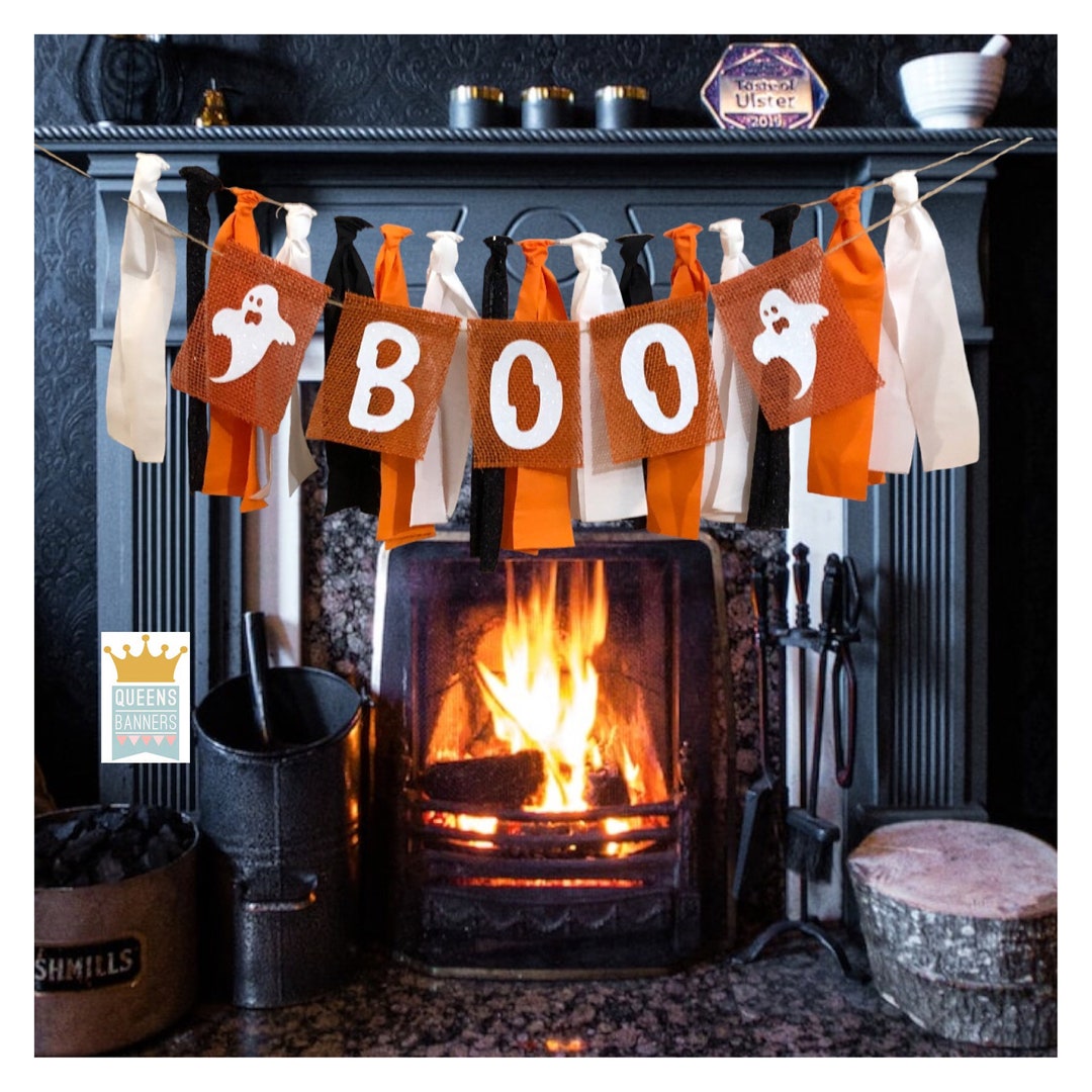 Halloween Banner, Boo Banner, Trick or Treat Banner, Halloween Birthday ...