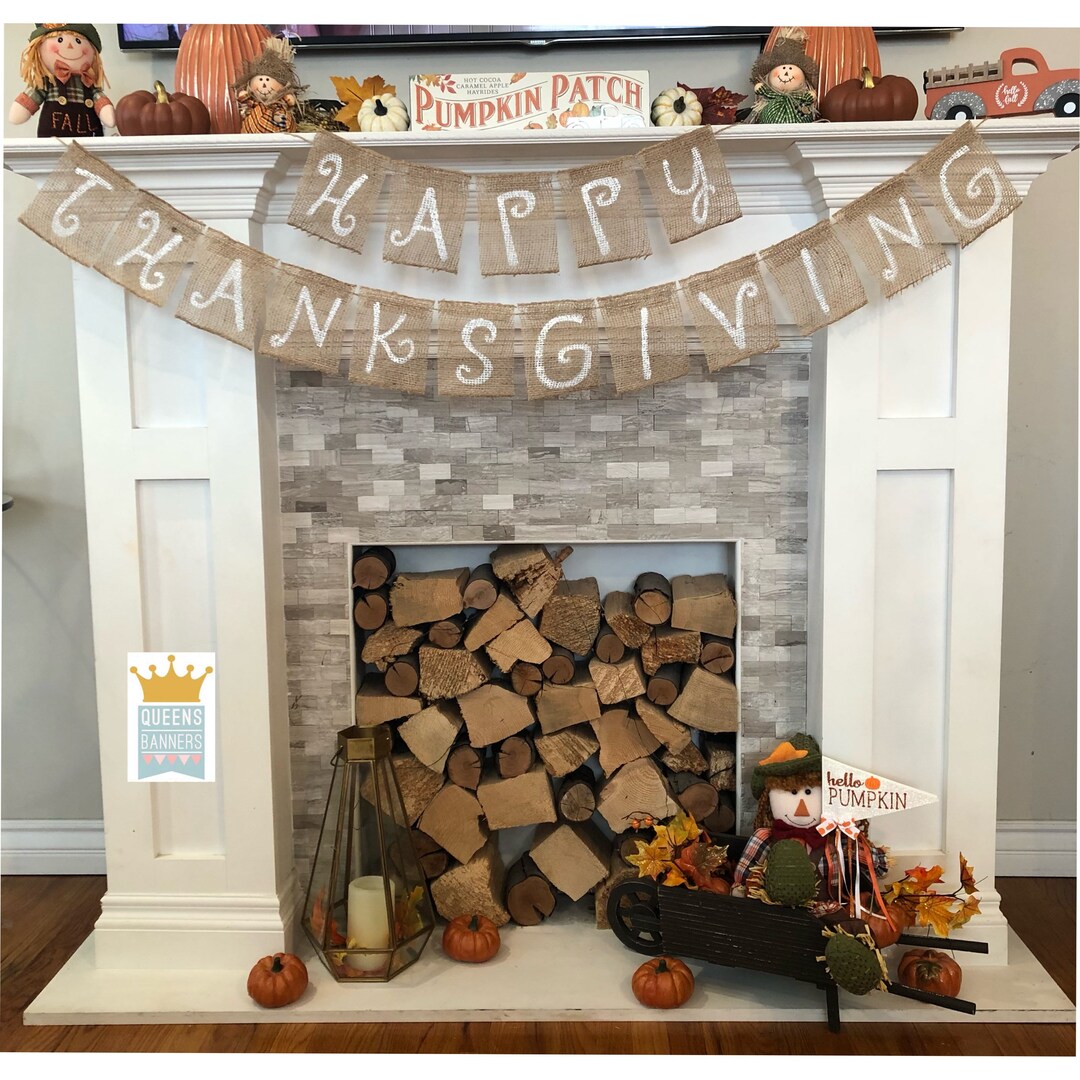 Happy Thanksgiving Banner Thanksgiving Banner Fall Banner - Etsy