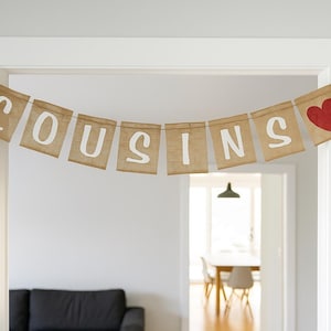 Cousins Banner, Cousin Banner, Personalized Banner, Custom Banner ...