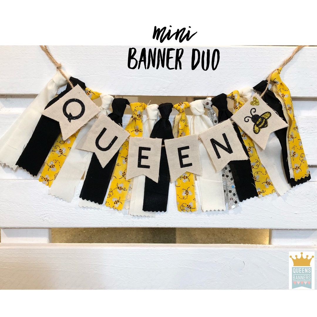 Queen Bee Banner, Queen Bee Decor, Bee Party, Bee Party Decor, Queen B ...