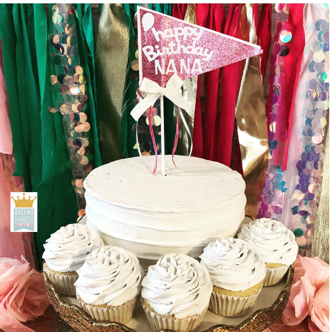 Birthday Mini Flag, Birthday Flag, Birthday Cake Topper, Birthday ...