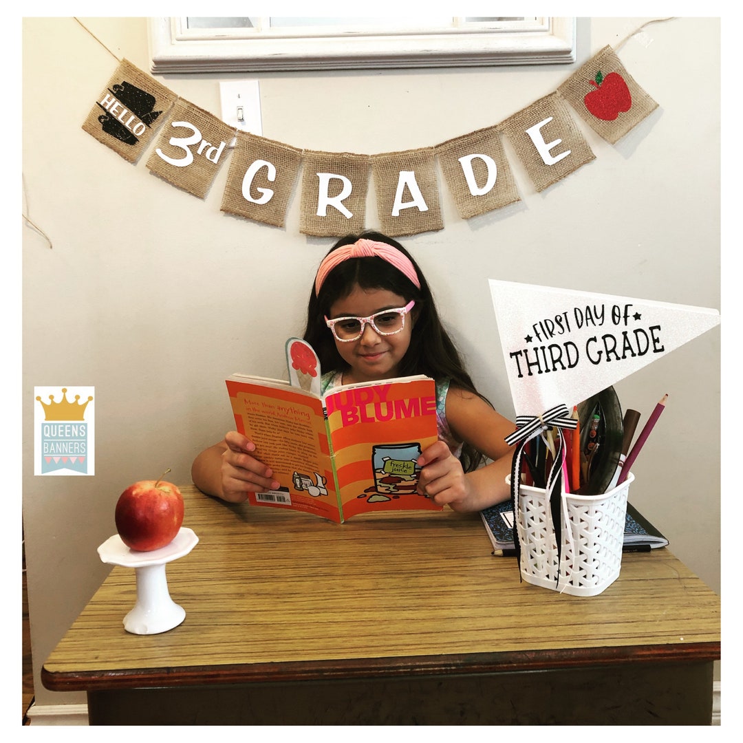 School Banner, Third Grade Banner, Teacher Banner, Homeschool Decor ...