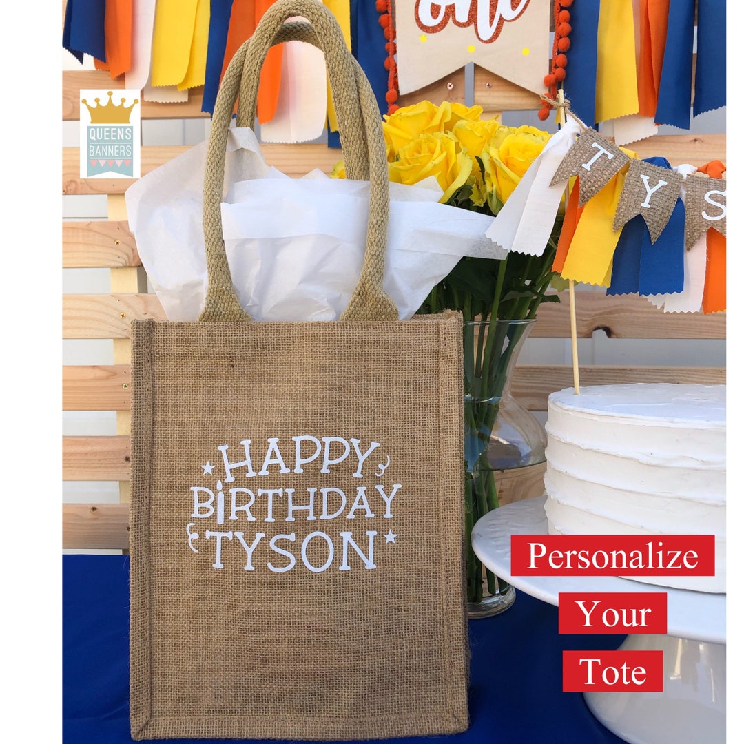 Birthday Tote, Party Tote, Favor Bags, Party Bags, Thank You Totes ...