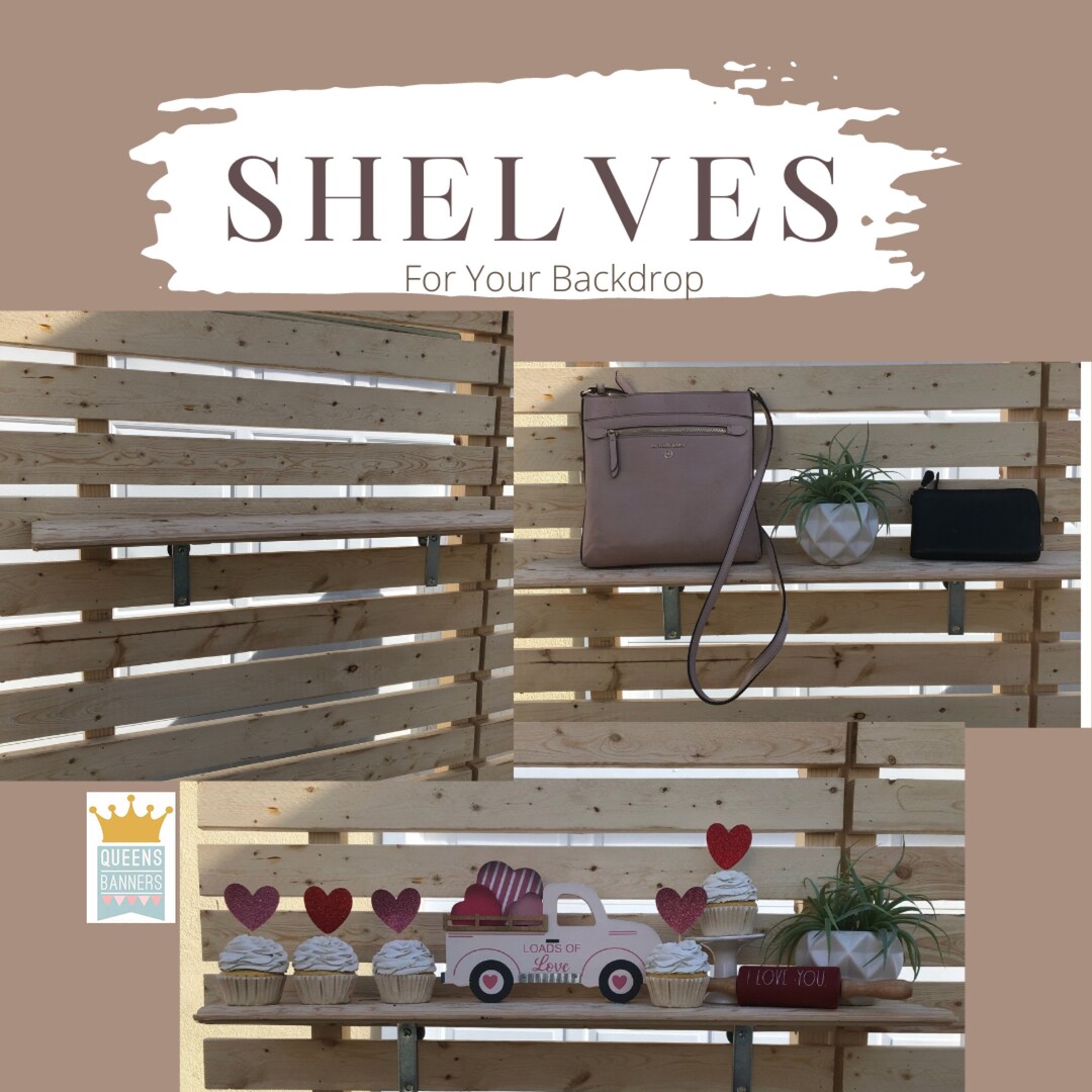 Wood Shelves, Shelving, Retail Shelves, Backdrop, Table Top Backdrop ...