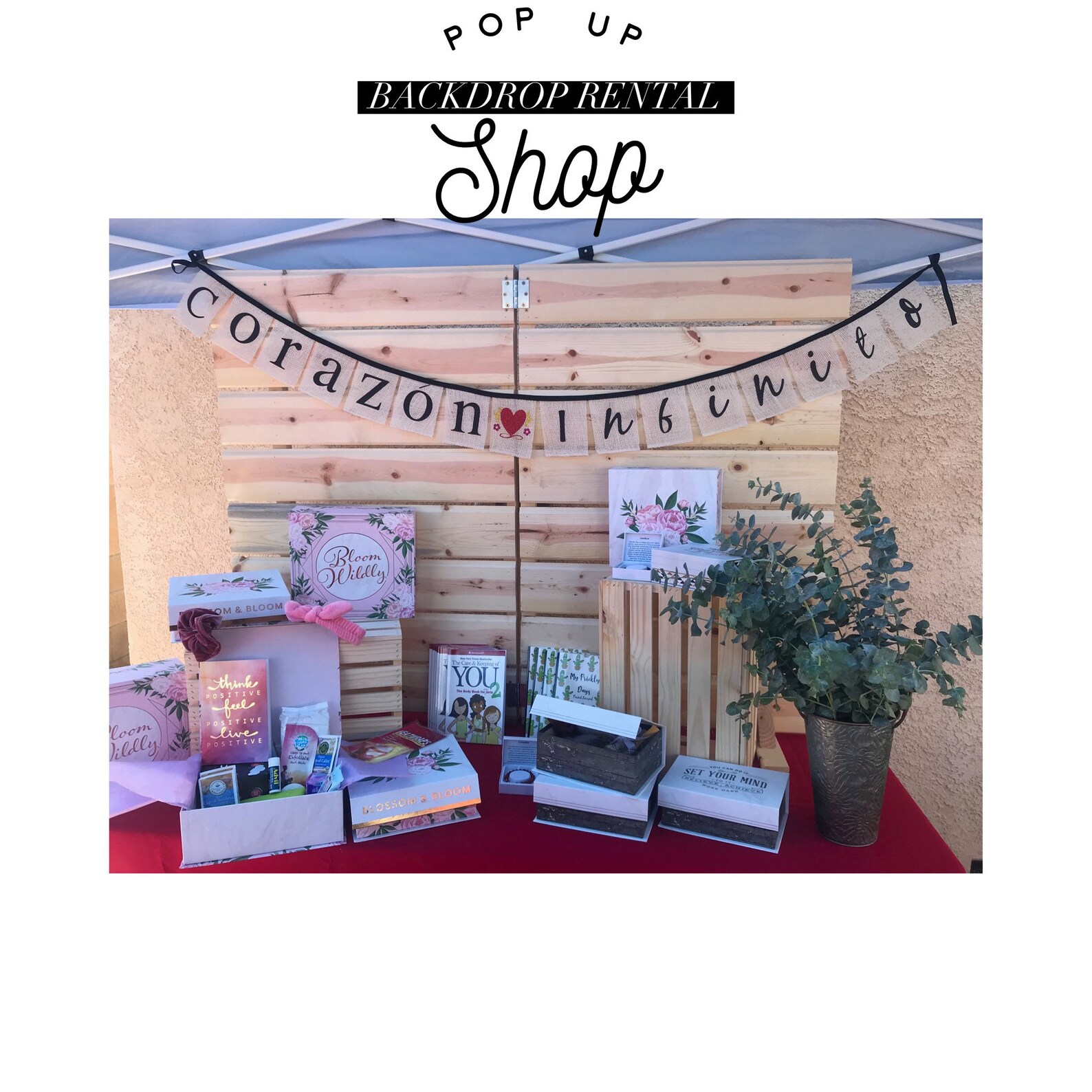 Backdrop, Graduation Backdrop, Table Top Backdrop, Pop up Shop Display ...