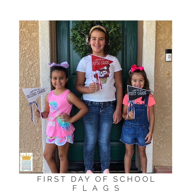 Back to School Flag First Day of School Flag Back to School - Etsy