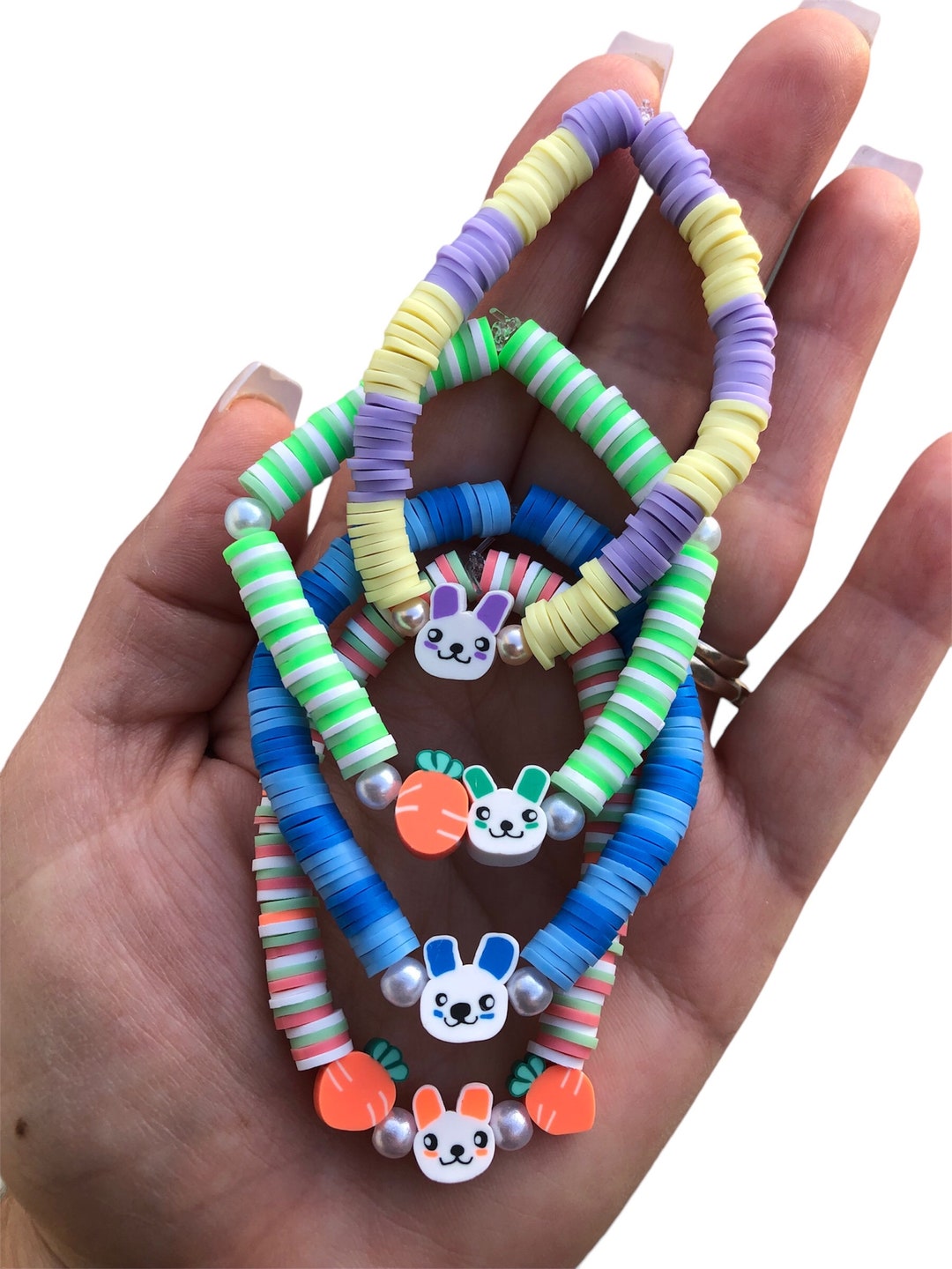 Easter Bracelet, Easter Bracelet Stack, Personalized Easter Bracelet - Etsy