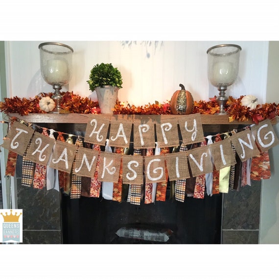 Happy Thanksgiving Banner Thanksgiving Banner Fall Banner - Etsy