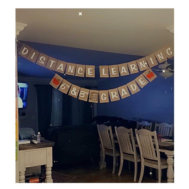 Distance Learning Banner Distance Learning Sign Distance | Etsy