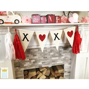 I Love You Banner, Xo Xo Banner, Holiday Decor, Vday Banner, Valentines ...