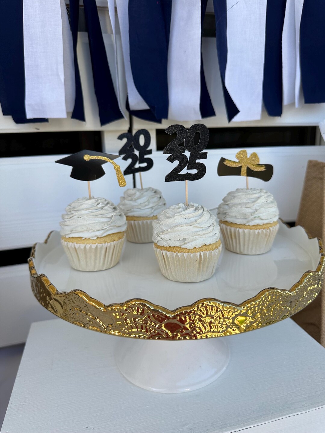 Graduation Cupcake Toppers, Class of 2025 Cupcake Toppers, Graduation ...