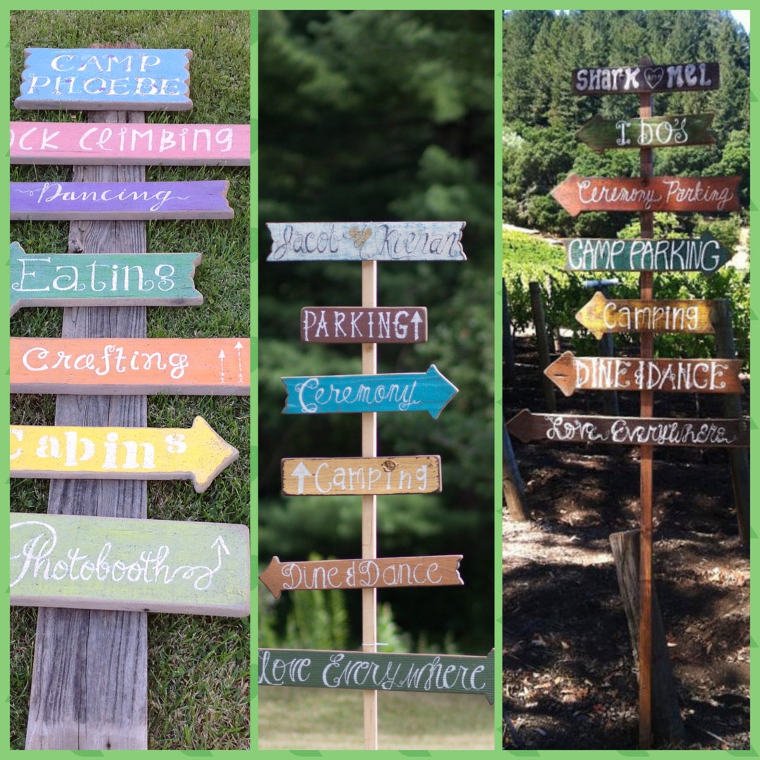 Directional Signs, Wedding Signs, Beach Signs, Personalized Signs ...