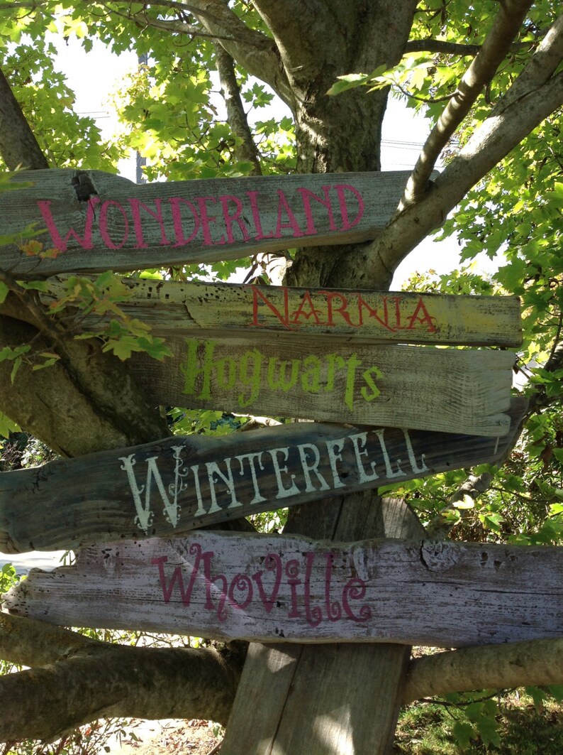 Storybook Signs Nursery Signs Wonderland Sign Hogwarts | Etsy