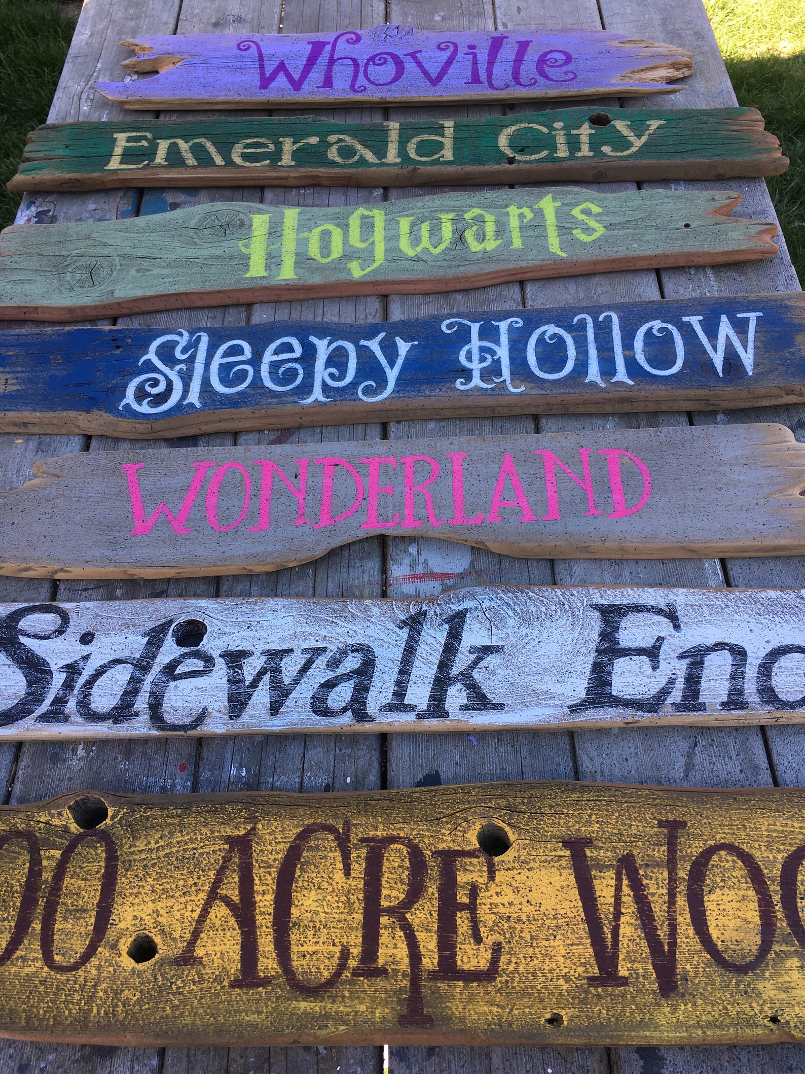 Storybook Signs Nursery Signs Wonderland Sign Hogwarts | Etsy