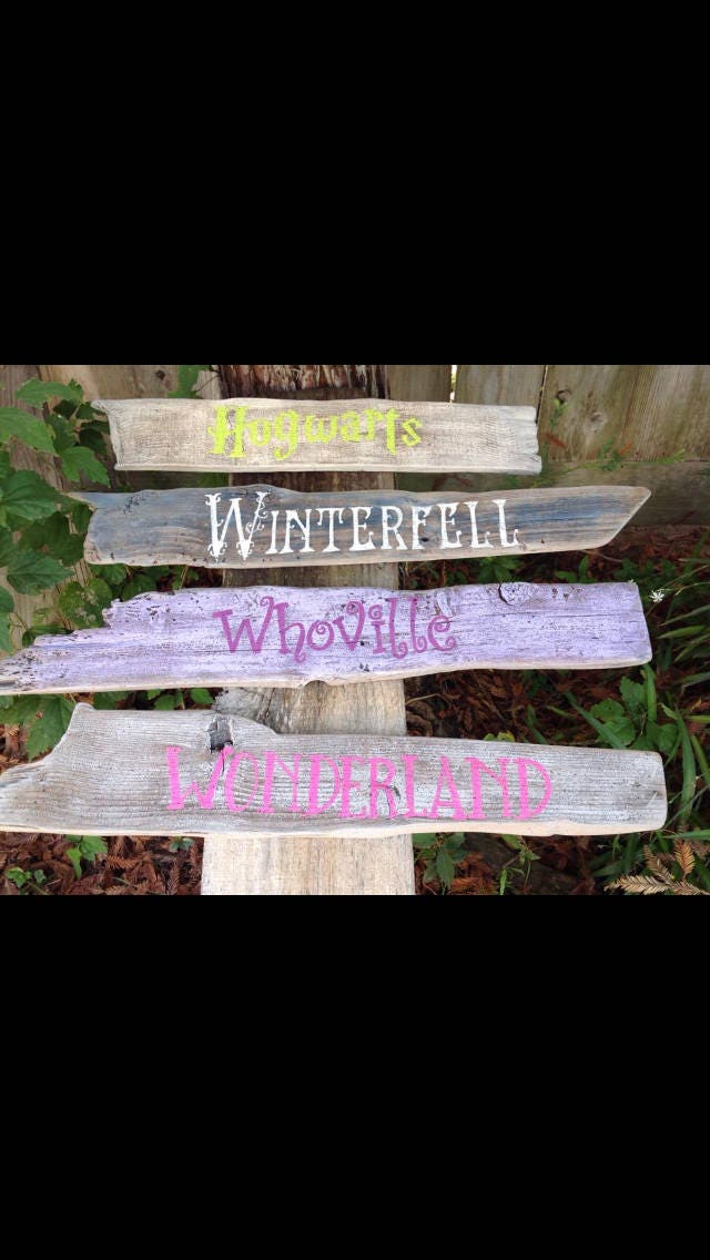 Storybook Signs Nursery Signs Wonderland Sign Hogwarts | Etsy