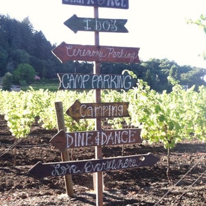 Wedding Sign, Wedding Directional Sign, Rustic Wedding, Sign Boho ...