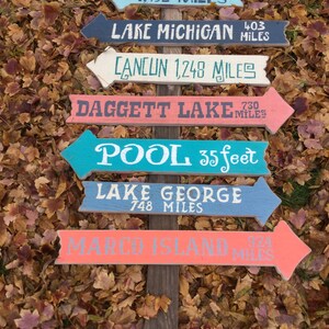 Outdoor Rustic Directional Signs Beach Directional Signs | Etsy