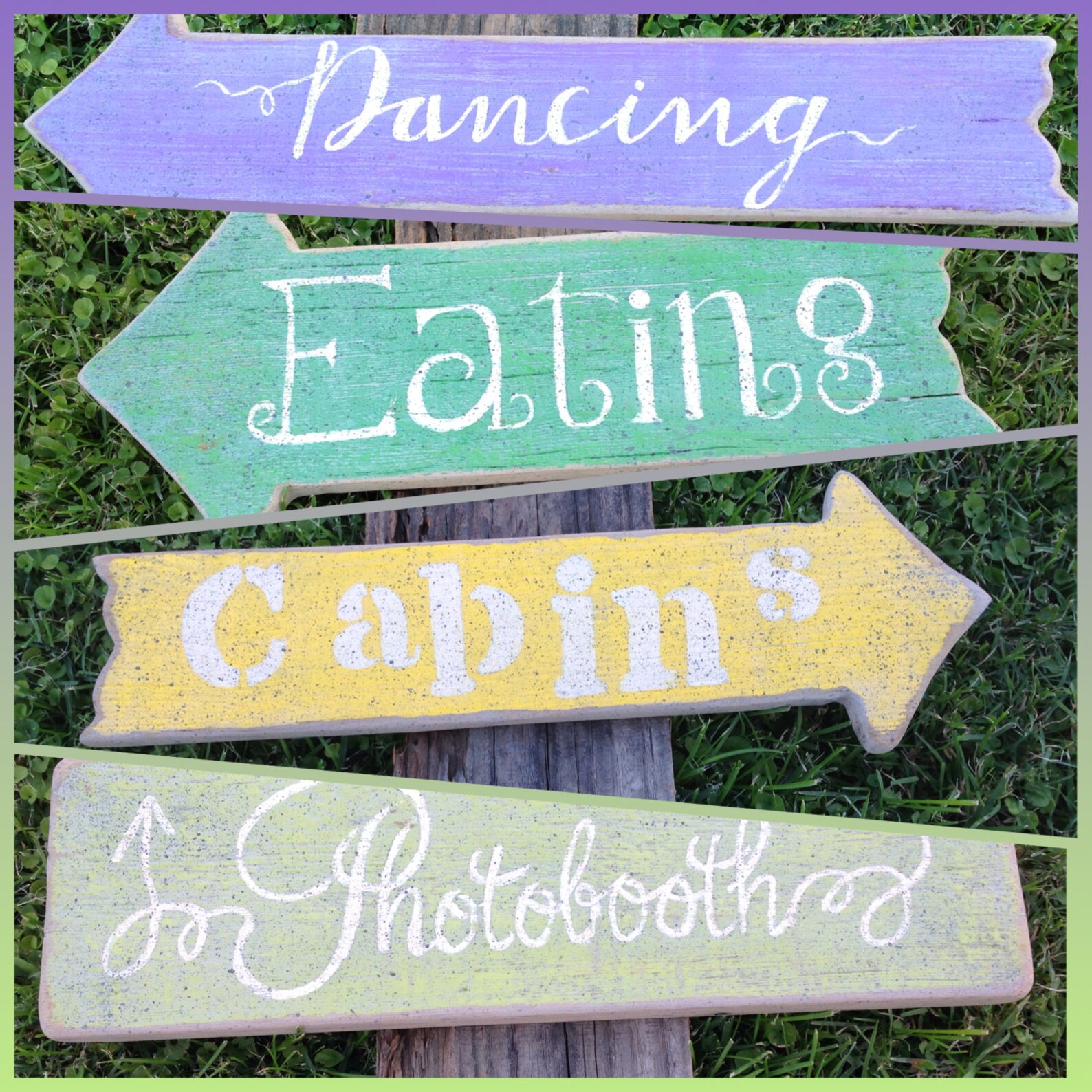Rustic Directional Signs Outdoor Signs Beach Signs Garden - Etsy