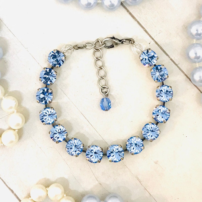 Light Blue Bead Bracelet - Etsy