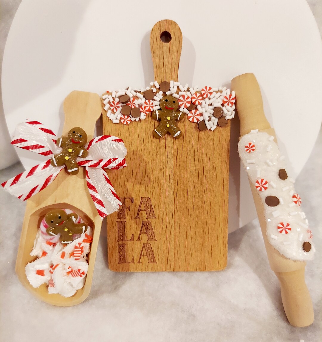 Christmas Tiered Tray Decor / Tiered Tray Decor / Photo Prop / - Etsy