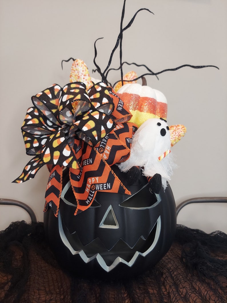 Halloween Decor / Jack-o-lantern / Halloween Centerpiece / - Etsy