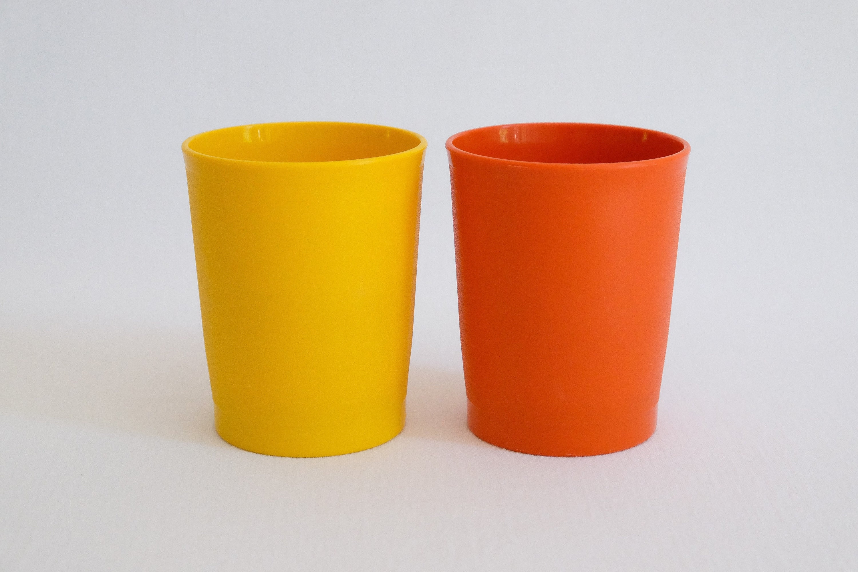 1970s Tupperware 'harvest' 7oz Stackable Plastic Juice Cups, Set of Two ...